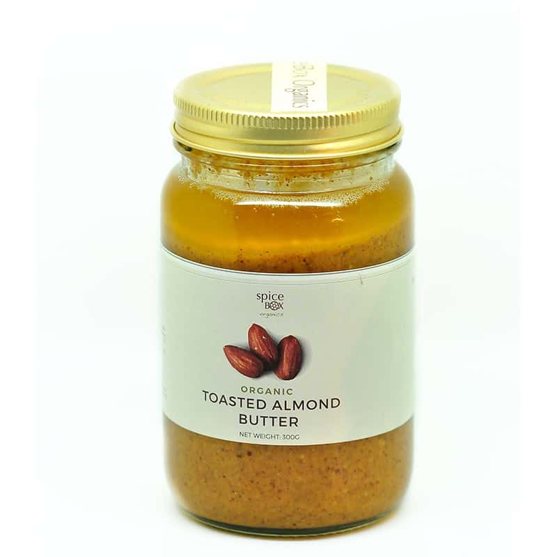 SpiceBox Organics Organic Toasted Almond Butter 300g - Spicebox Organics