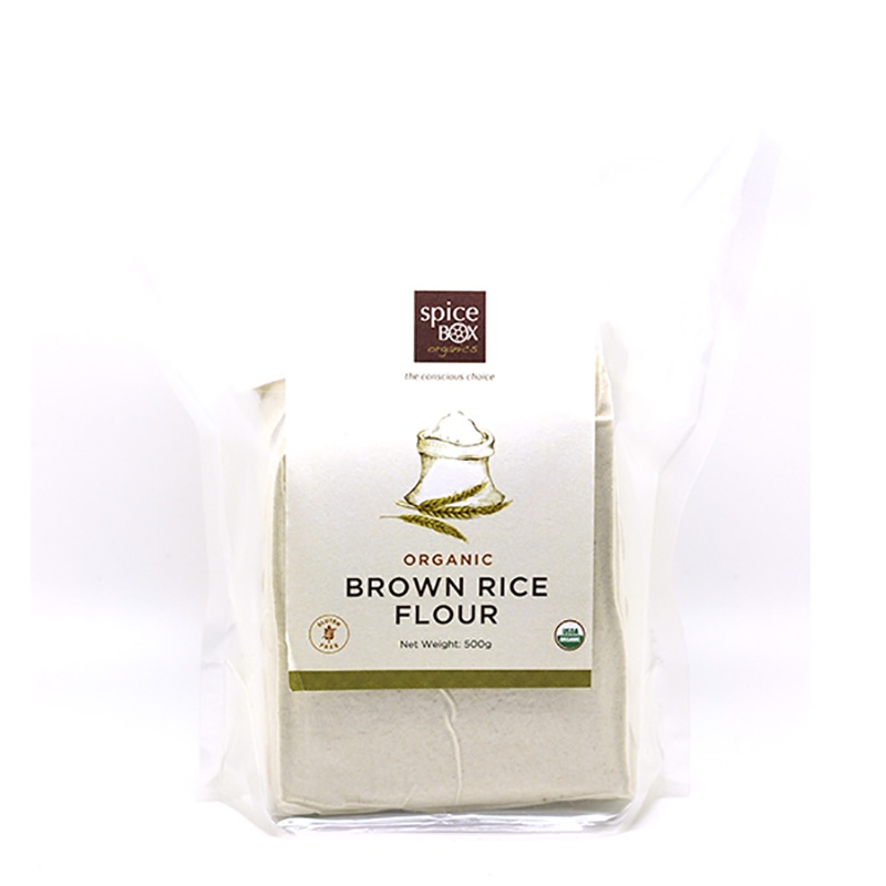 brown rice flour 500g - Spicebox Organics