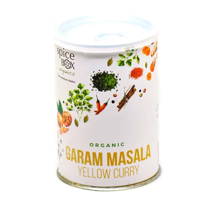 SpiceBox Organics Organic Garam Masala Yellow Curry 100g - Spicebox ...