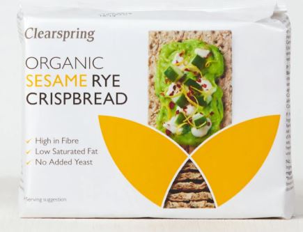 Clearspring Organic Sesame Rye Crispbread - 200g - Spicebox Organics