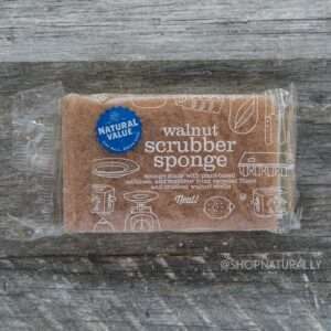 Natural Value Walnut Scrubber Sponge - Spicebox Organics